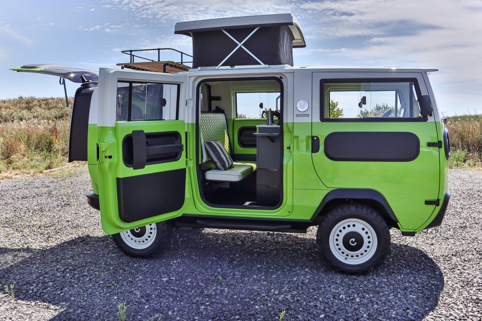 Xbus Camper von ElectricBrands: umweltfreundlicher Mini-Camper mit bis ...