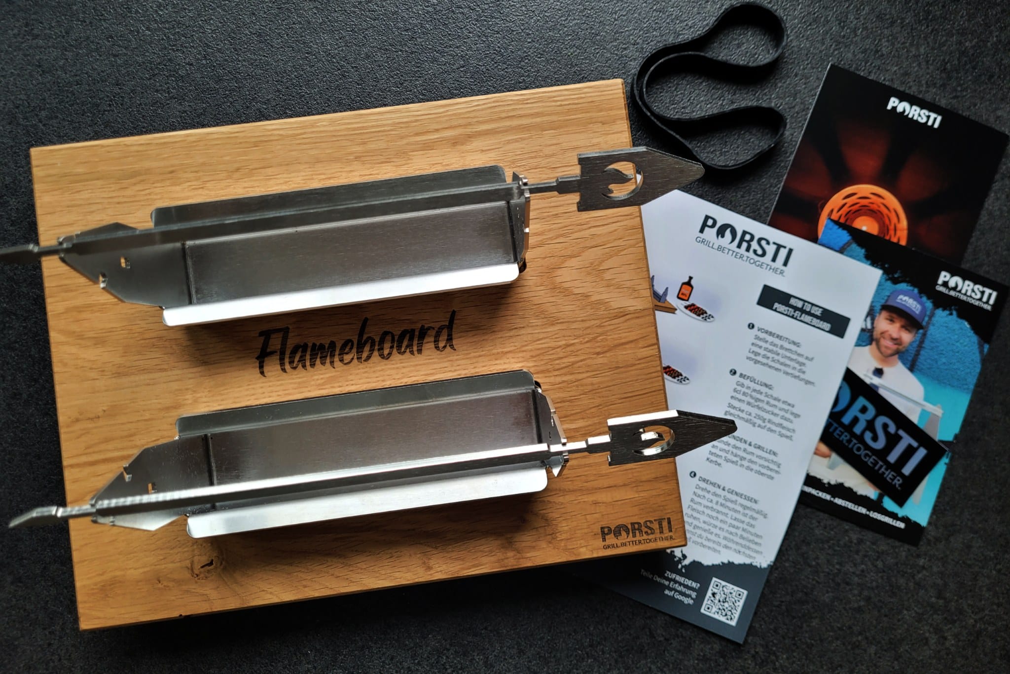 PORSTI Flameboard: Neuer kohle- und gasfreier Tischgrill fürs Camping