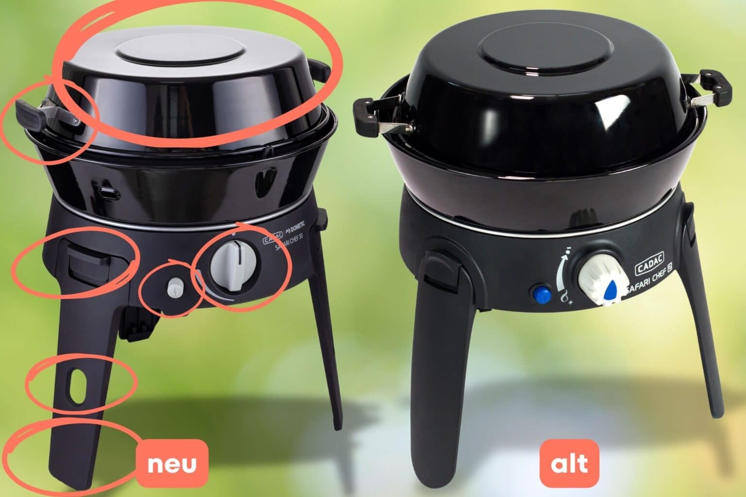 Neuer CADAC Safari Chef 30 (2025) im Vergleich mit Vorgänger